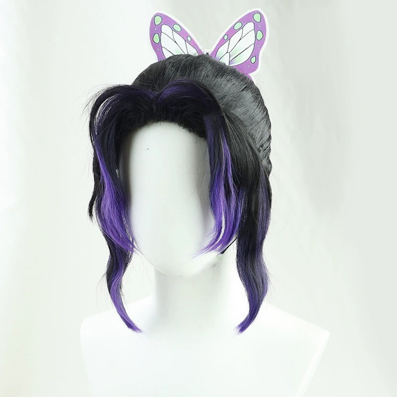 Demon Slayer Kochou Shinobu Short Mix Hair Basic Wig