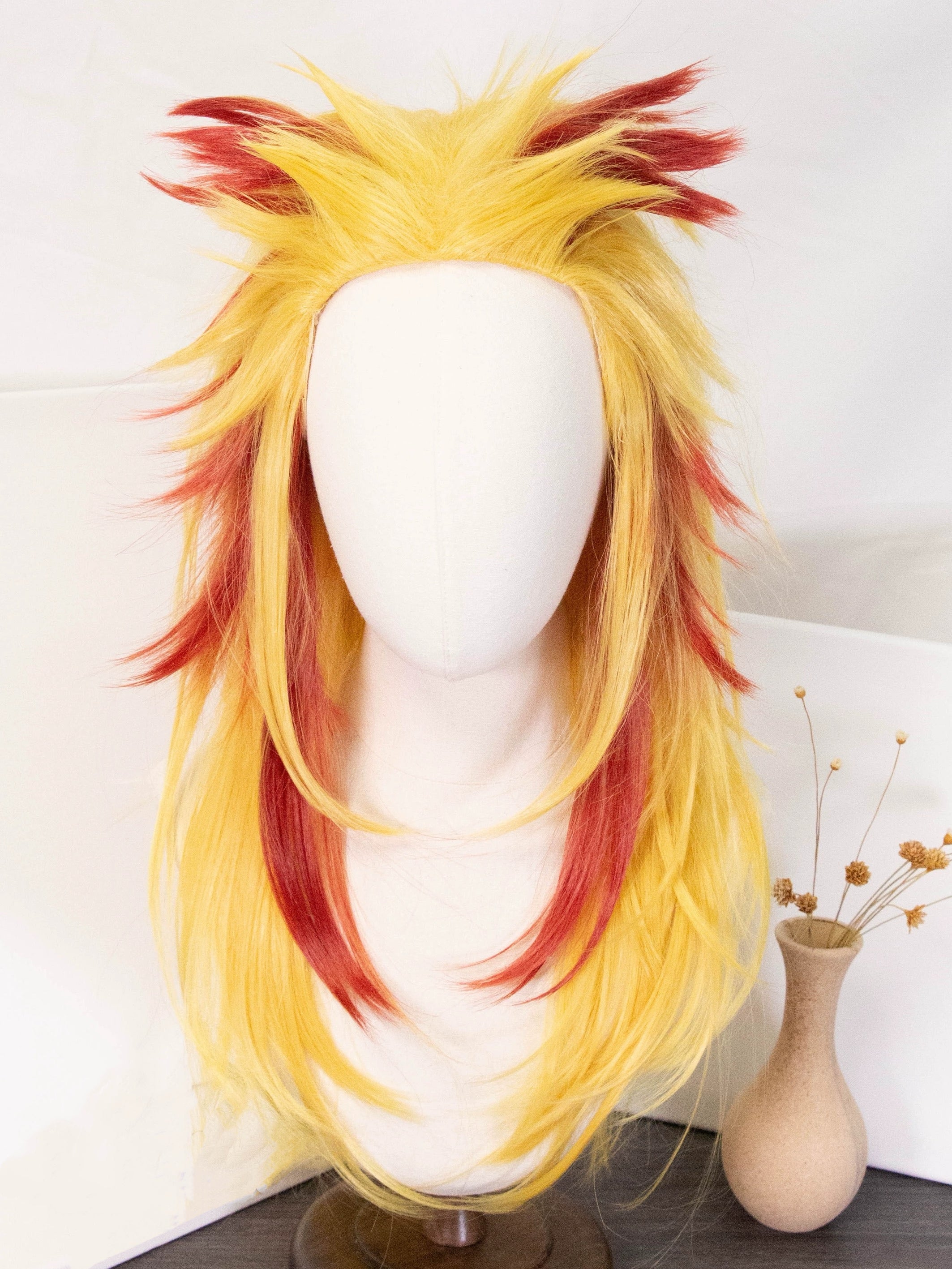 Demon Slayer Rengoku Kyoujurou Long [Yellow, Red] Hair Basic Wig