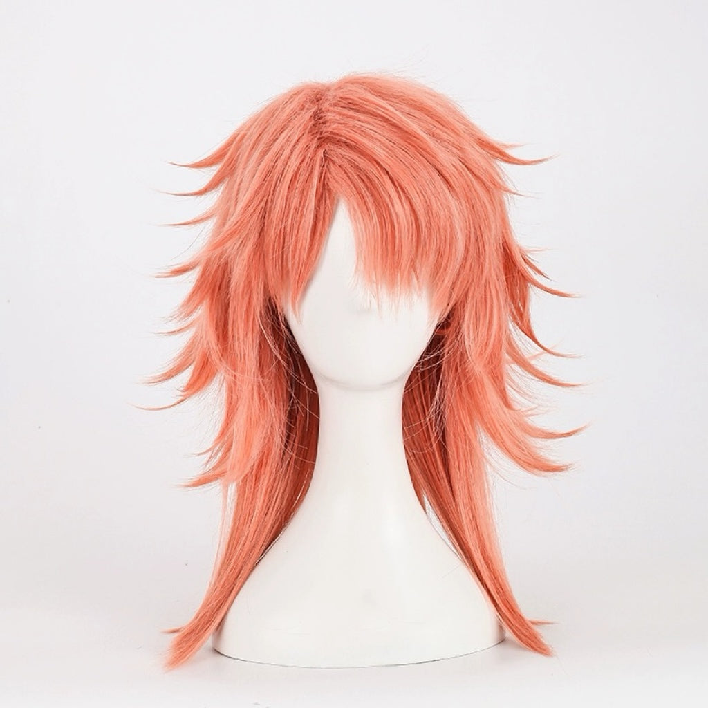 Demon Slayer Sabito Short Pink Hair Basic Wig