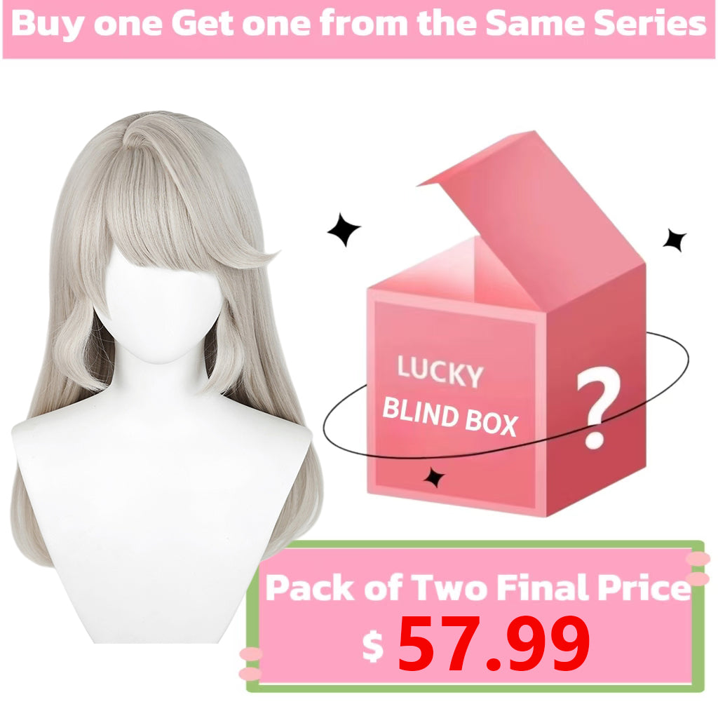 Genshin Impact Lynette Long Silver Hair Basic Wig – KOOLLIA