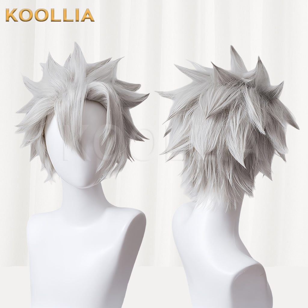 Demon Slayer Shinazugawa Sanemi Cosplay Wig – Short Silver Hair | KOOLLIA