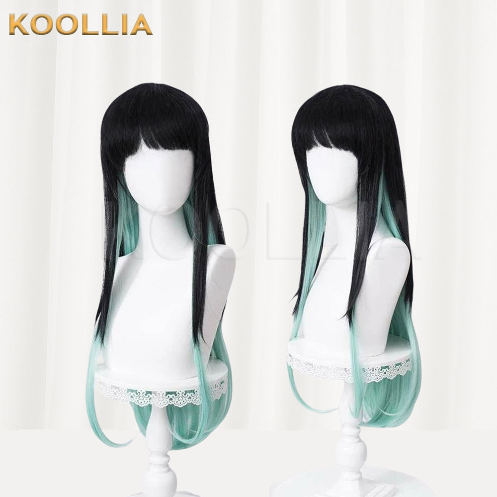 Demon Slayer Tokitou Muichiro Long Mix Hair Basic Wig – KOOLLIA